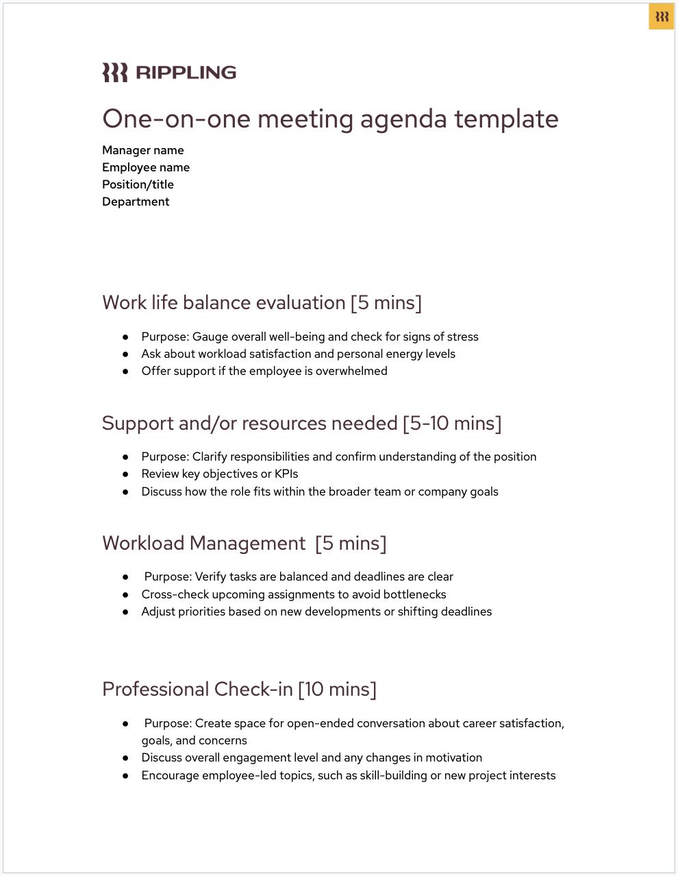 Meeting For Employees